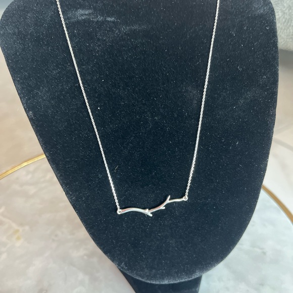 Jewelry | Sterling Silver Link Necklace With Stationary Branch Design ...
